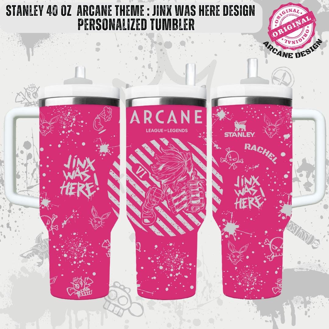 Personalized Arcane League of Legends Stanley Tumbler: Laser Engraved ...