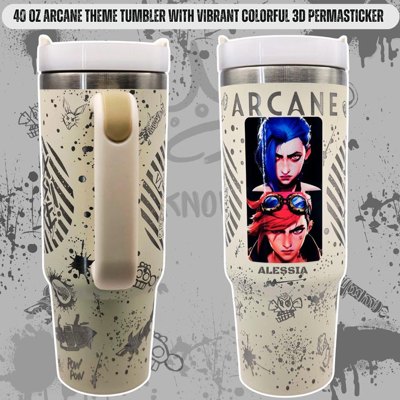 Personalized Arcane League of Legends Tumbler With Coaster - Etsy