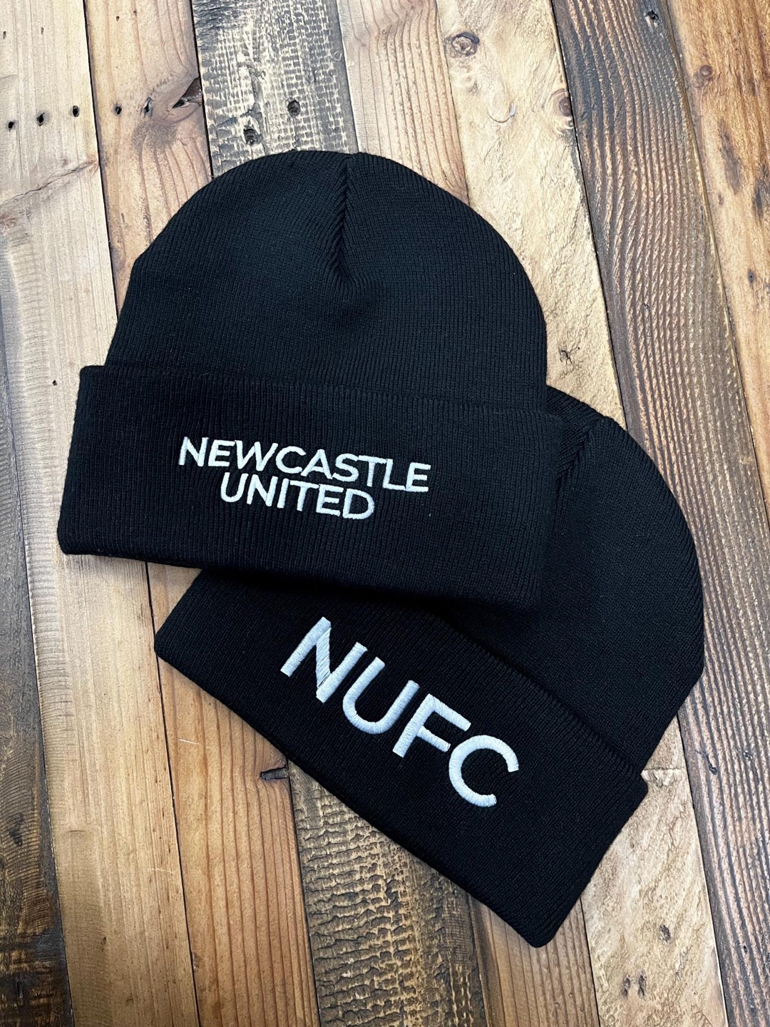 NUFC/NEWCASTLE UNITED Football Club Embroidered Beanie - Etsy