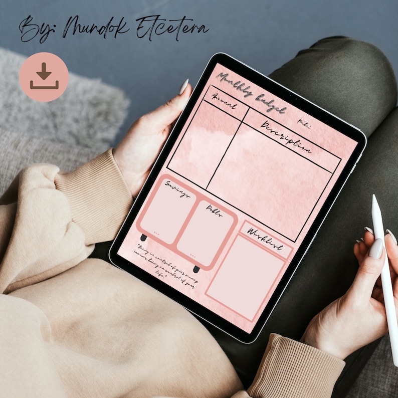 Printable Digital Planner, Minimalist Printable Digital Planner, Daily ...