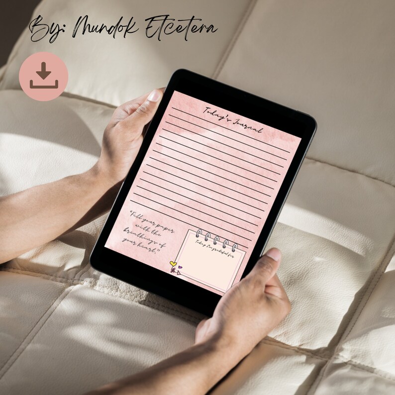 Printable Digital Planner, Minimalist Printable Digital Planner, Daily ...