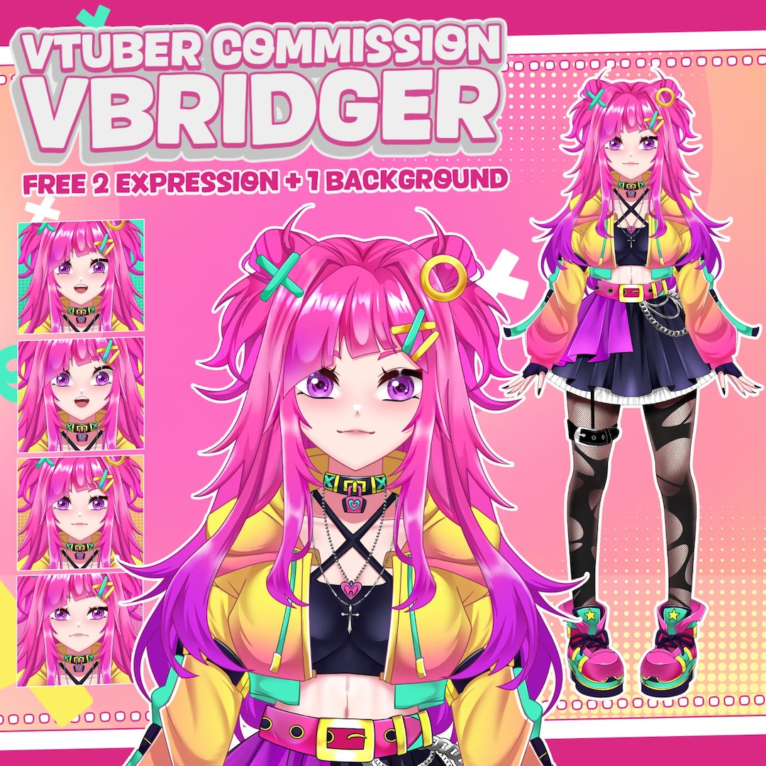 Custom Live2d Vtuber Model | Vtuber Asset | Live2d Commission | Anime ...