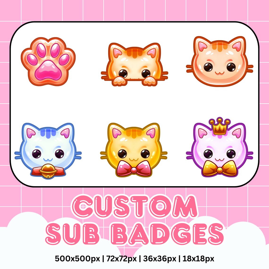 Twitch Sub Badges for Your Twitch | Custom Twitch Sub Badges | Original ...