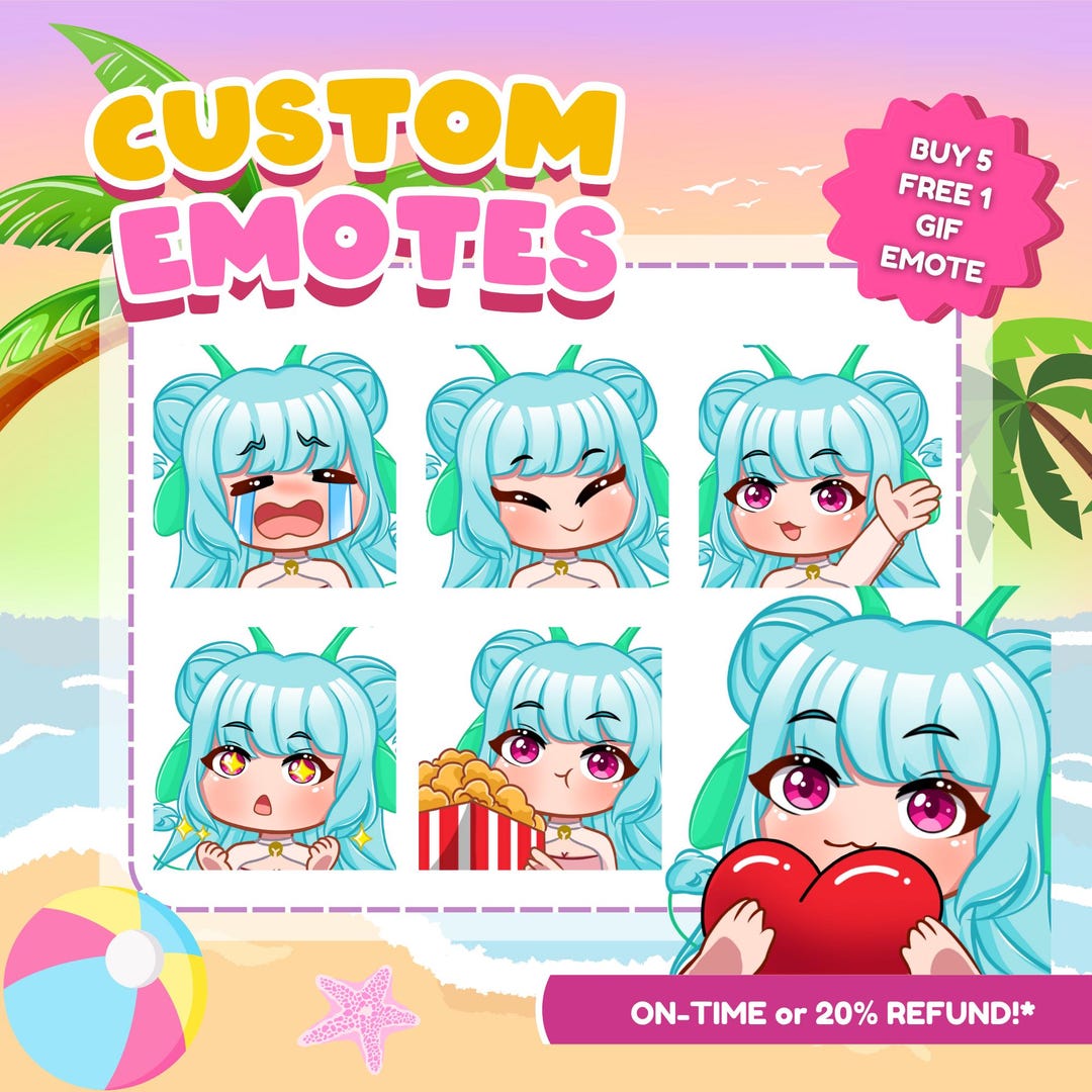 Animated Twitch Emotes, Custom Emotes for Vtuber, Kick, Youtube ...