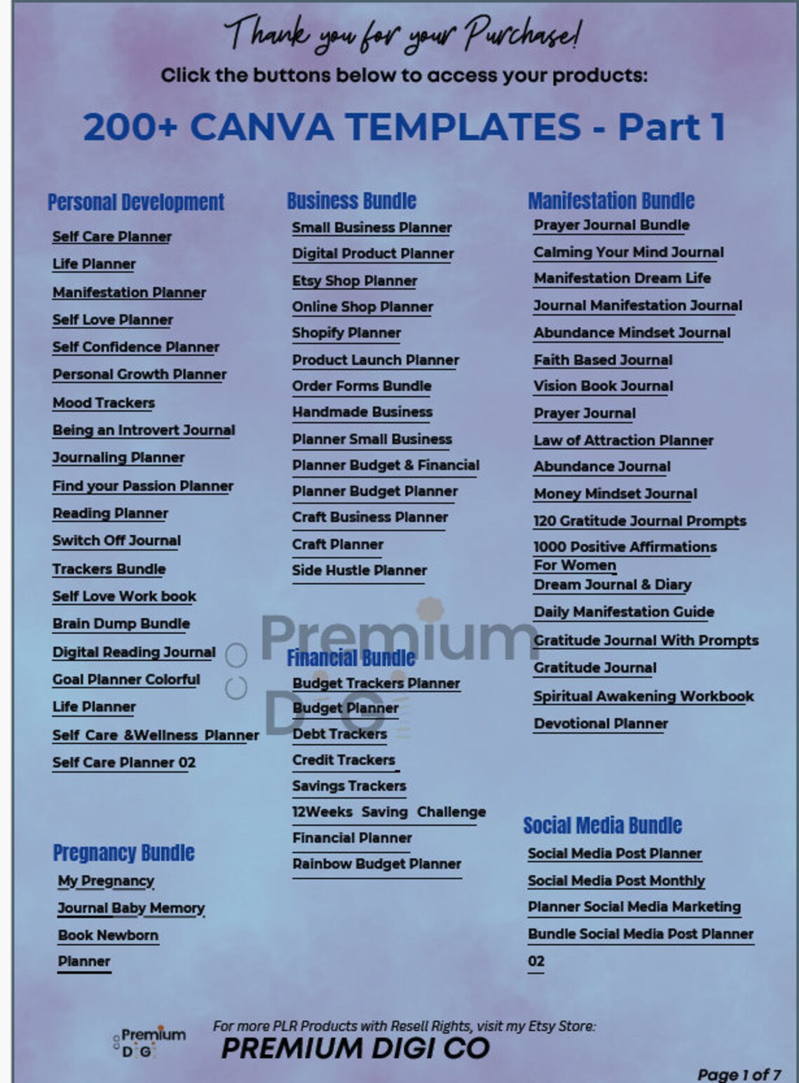 Ultimate Canva Templates Bundle. 200+ Canva Journals and Planners - Etsy