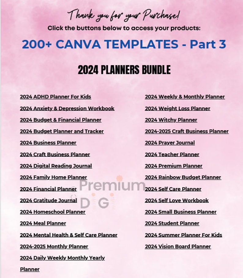 Ultimate Canva Templates Bundle. 200+ Canva Journals and Planners - Etsy