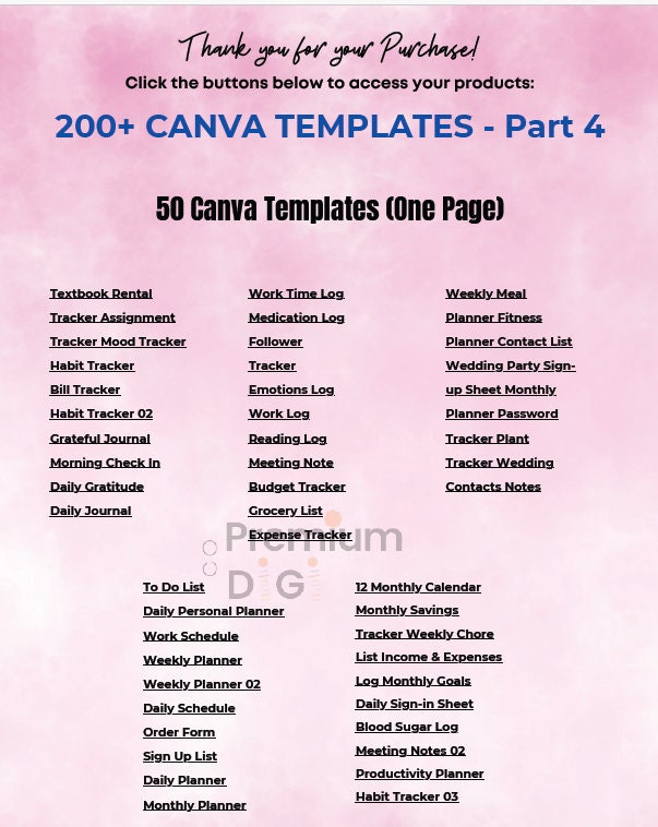 Ultimate Canva Templates Bundle. 200+ Canva Journals and Planners - Etsy