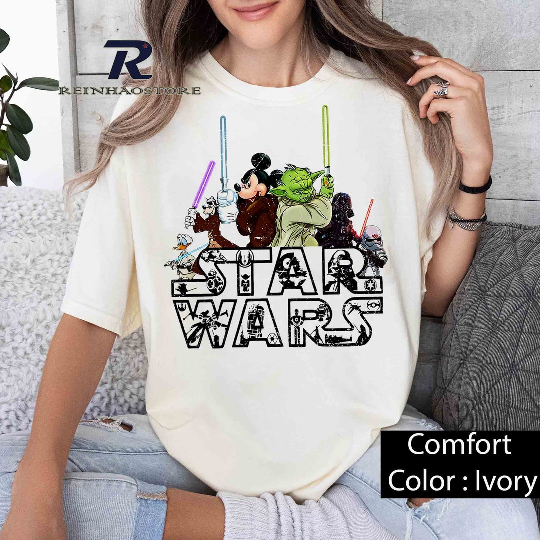 Star Wars Disney Characters Shirt Star Wars Mickey and - Etsy