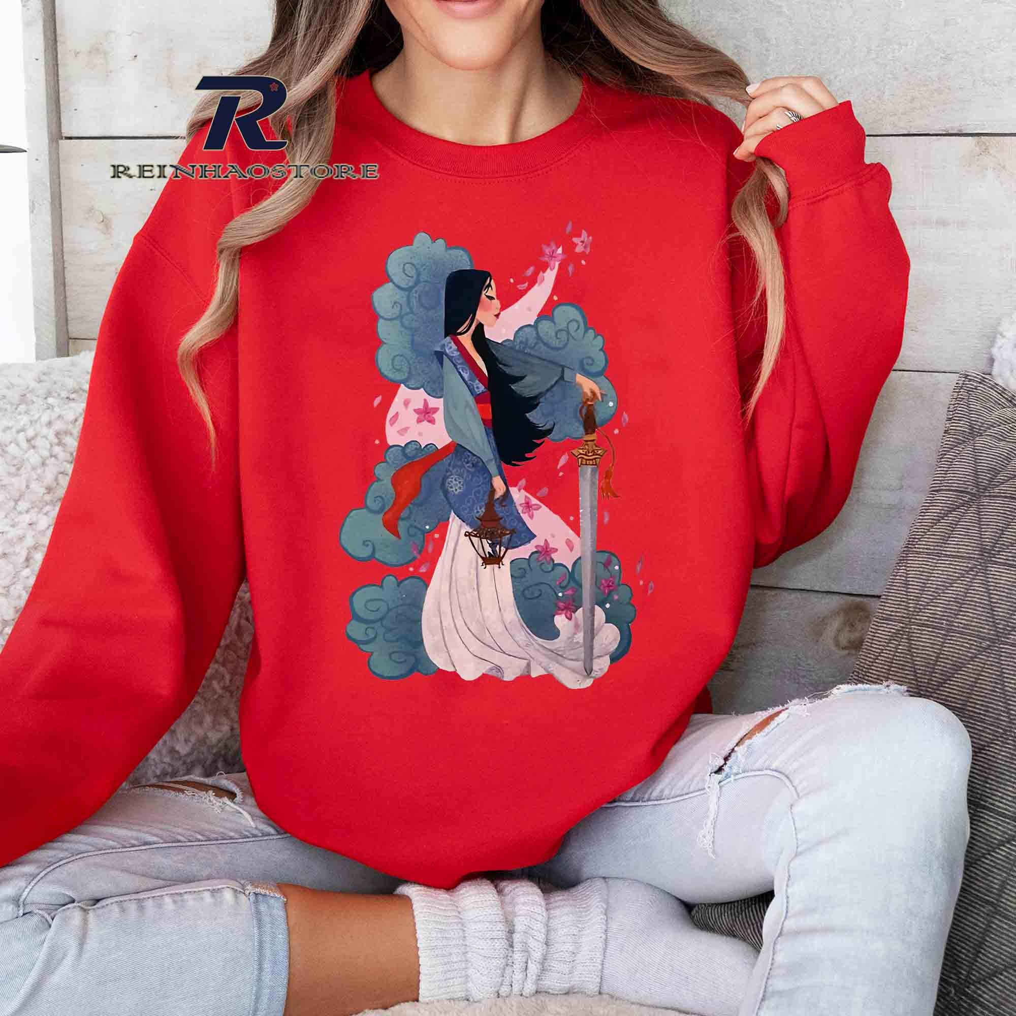 Disney Princess Mulan Half Girl Half Warrior Portrait Retro - Etsy