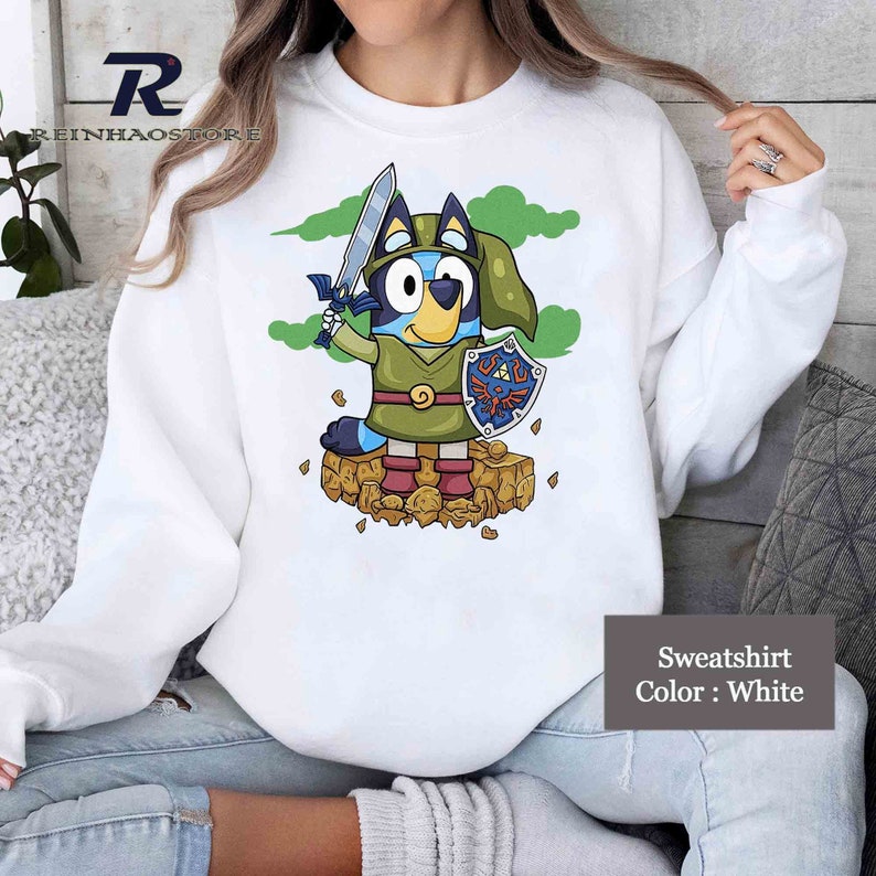 Bluey Legend of Zelda, Bluey Breath of the Wild Hylia, Bluey Family ...