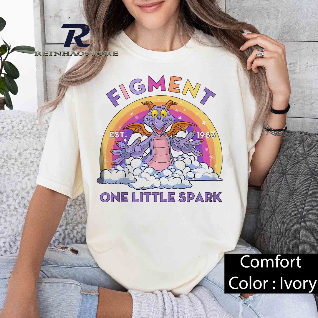 Vintage Rainbow Figment, Disney Figment Shirt, One Little Spark of ...