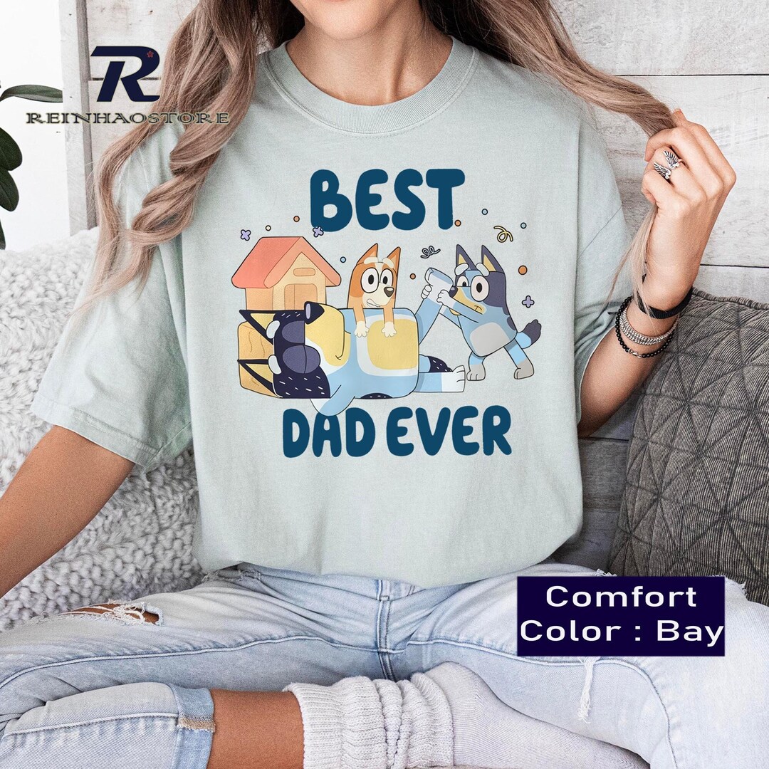 Bluey Best Dad Ever, Bluey Cool Dad Club, Bandit Cool Dad Club, Bluey ...