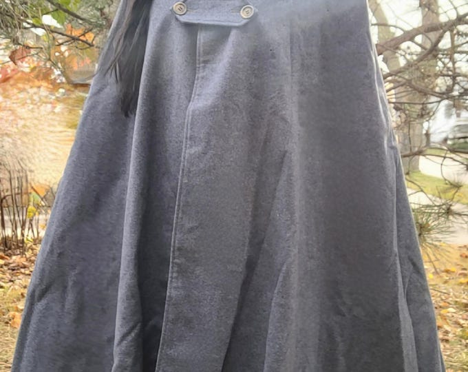 Vtg WW2 1940s Nurse Uniform Cape Cloak Coat Military Heather Grey Wool ...