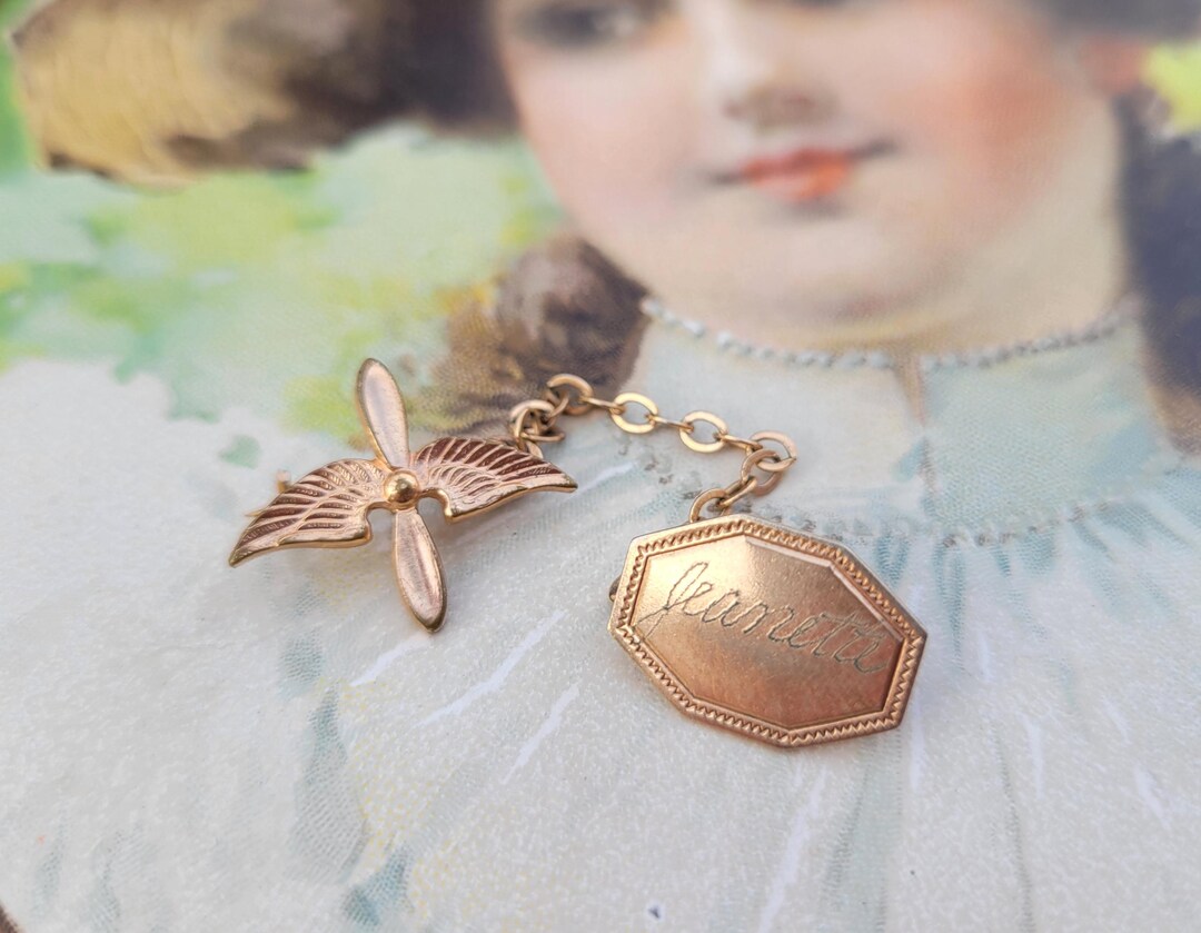 Vtg "jeanette" Liberty Silver Gold Vermeil Brooch Sweater Lapel Pins W ...