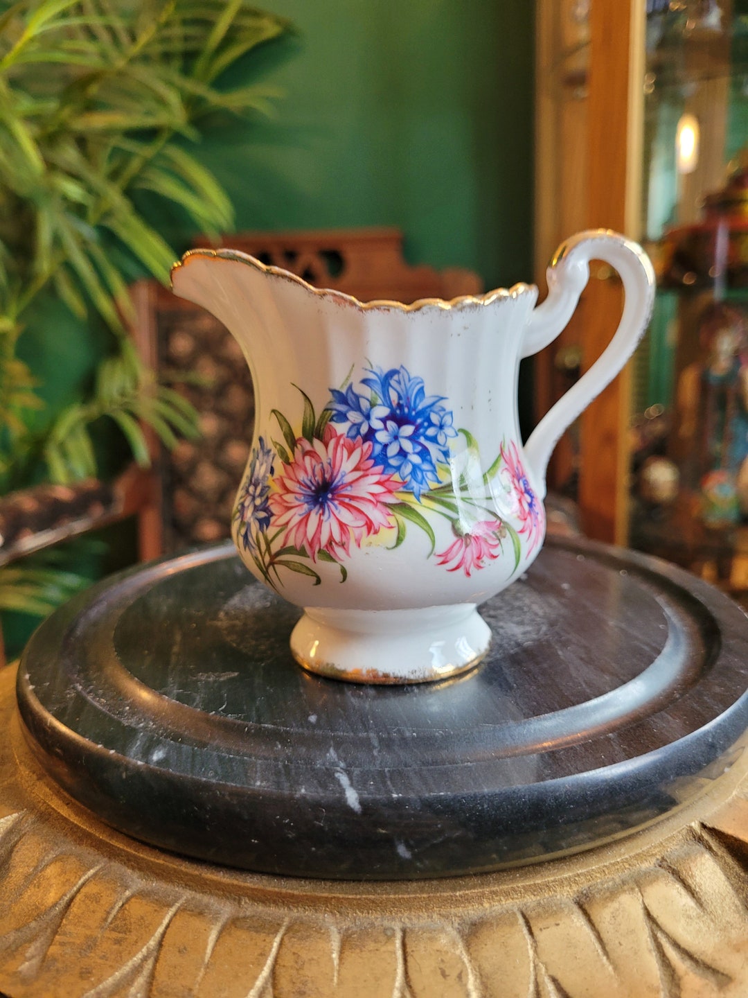 Vintage PARAGON Flower Festival Pattern Fine Bone China England Creamer ...