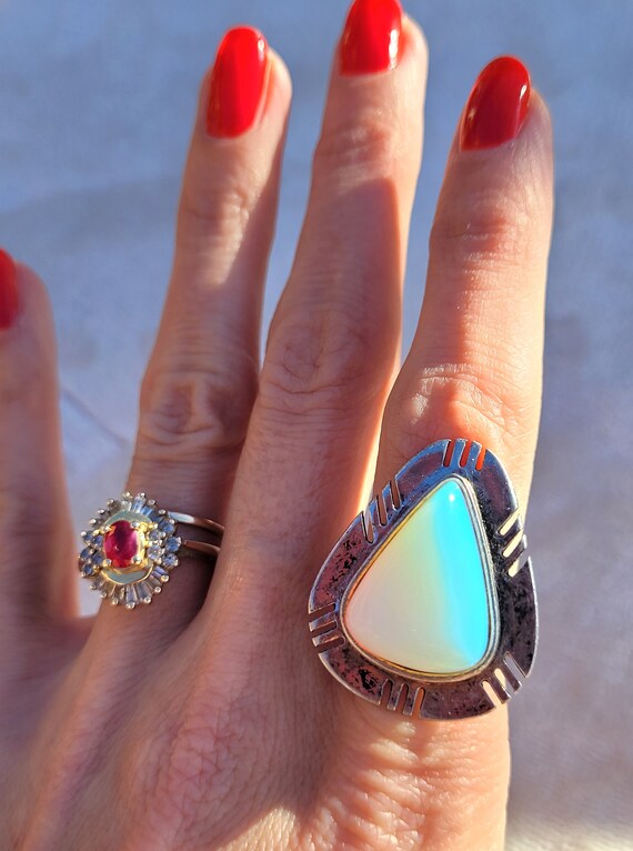 Vintage faux moonstone - Gem