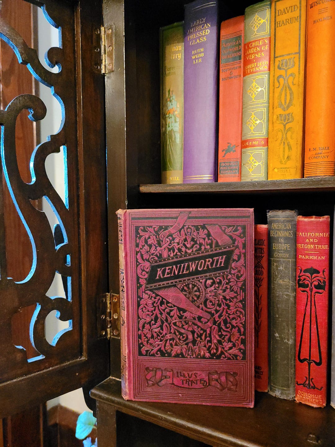 Antique Victorian KENILWORTH Sir Walter Scott - Routledge & Sons HC ...