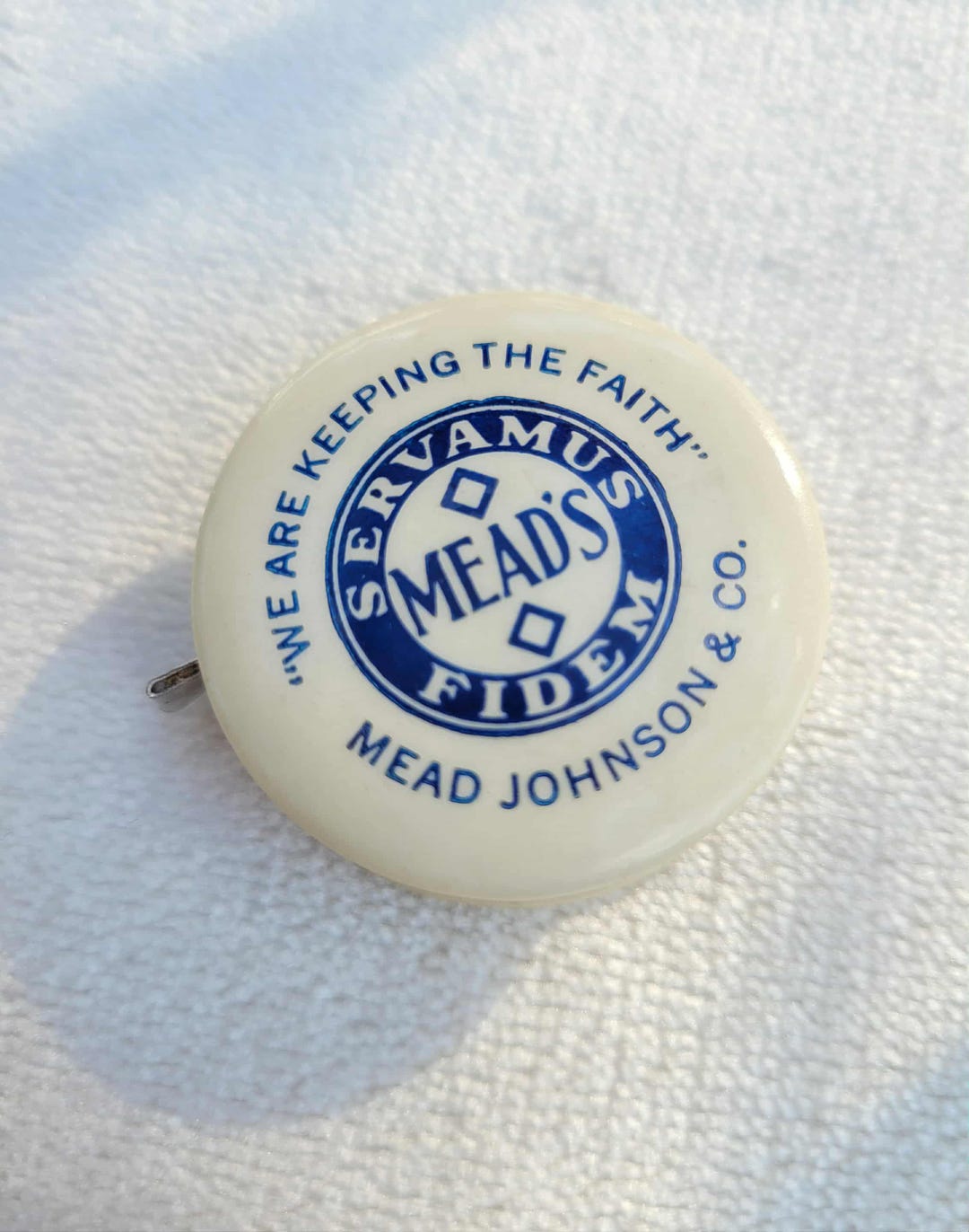 Antique 1919 Advertising Mead's Servamus Fidem Pablem Mead Johnson Tape ...