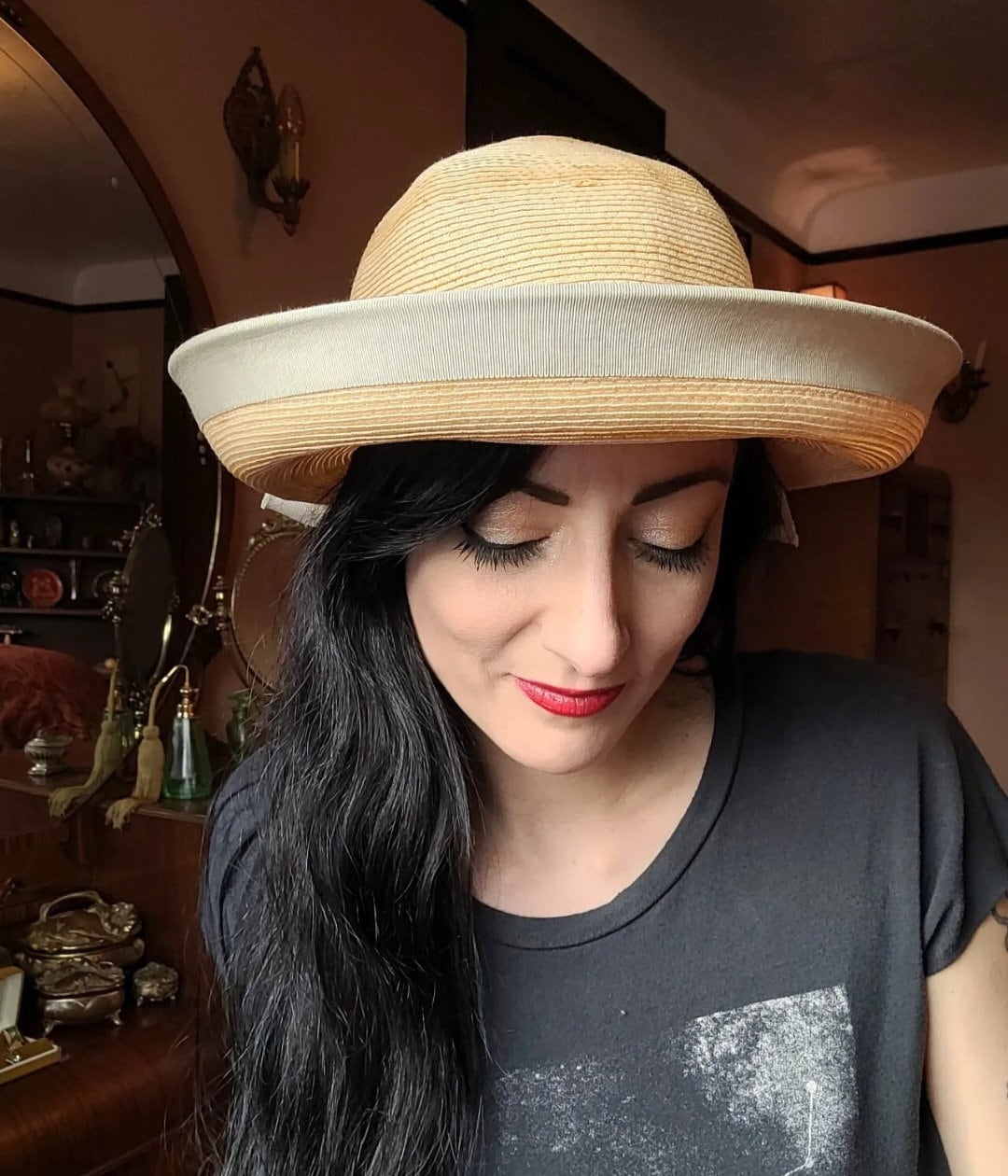 Vintage 60s CLOVER LANE Natural Beige Woven Sunhat Hat W Bow - Etsy