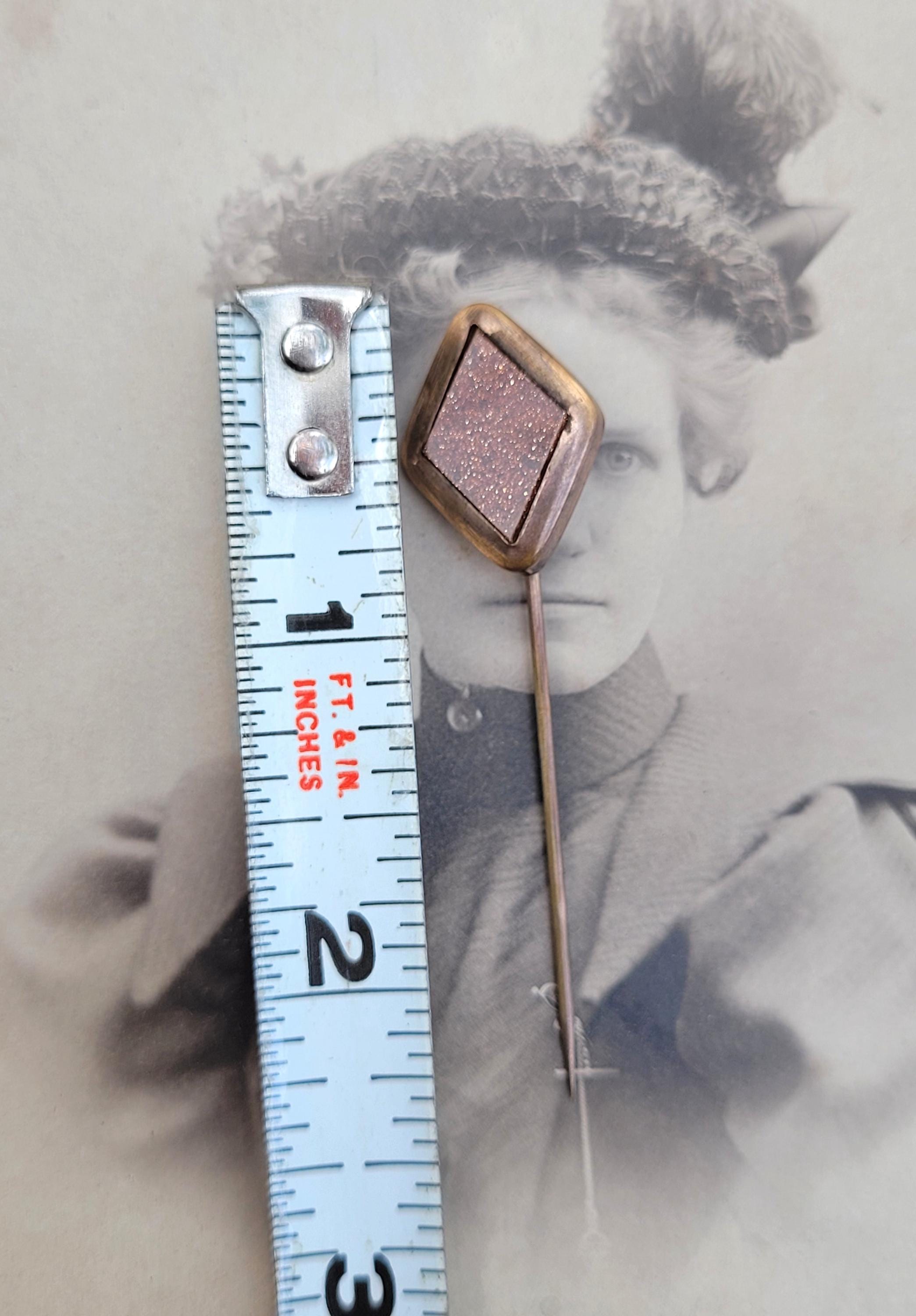 Antique Vtg 1920s Goldstone Gold Filled Plated Hat Stick Pin - Etsy