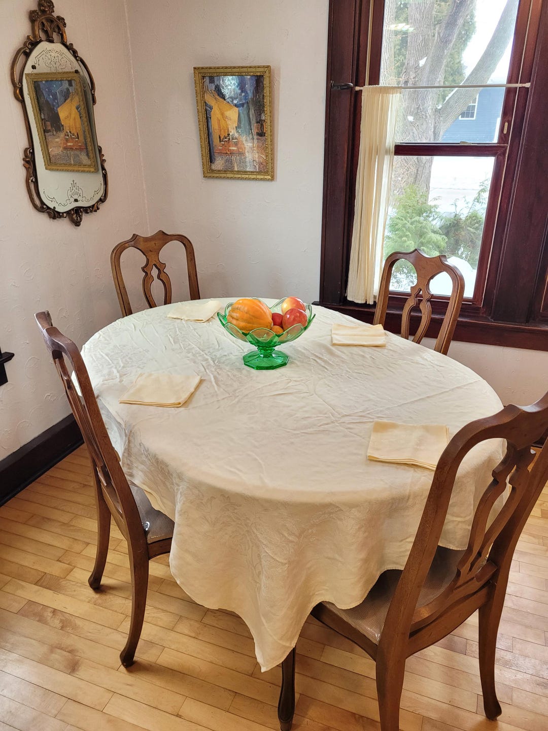 Vintage Butter Yellow Embossed Kitchen Tablecloth & Napkins 52x77 - Etsy