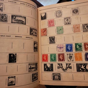 Vintage 1948 Adventurer Album Postage Stamps of the World W/ Lots of ...