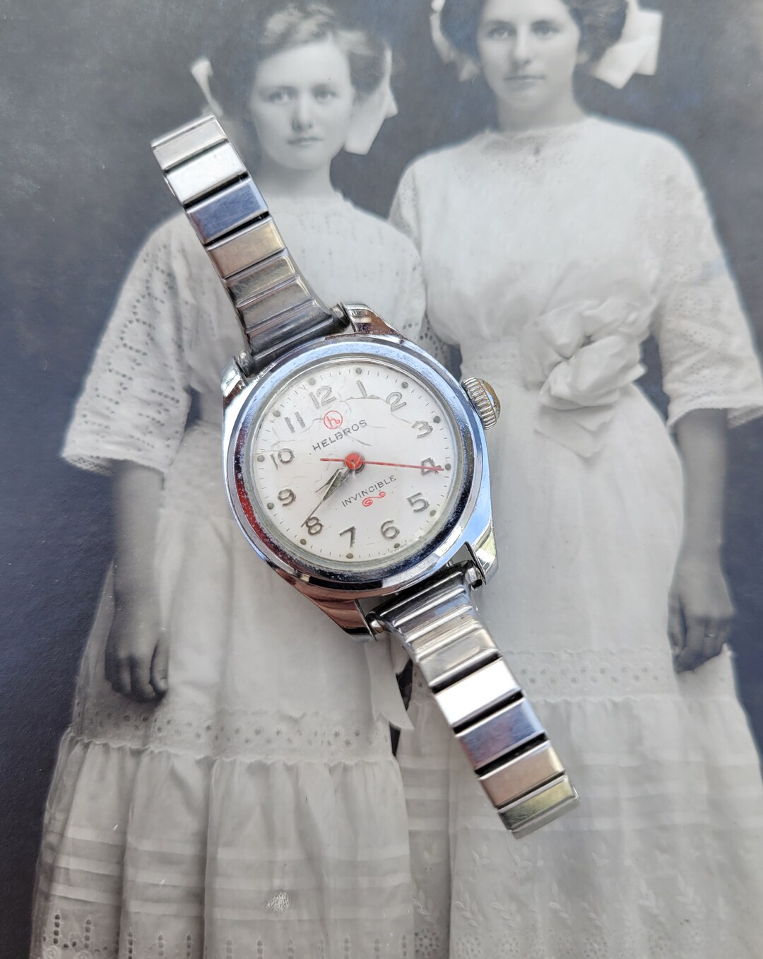 Vintage Helbros Invincible 7 Jewel Incabloc Silver Tone Ladies Watch - Etsy