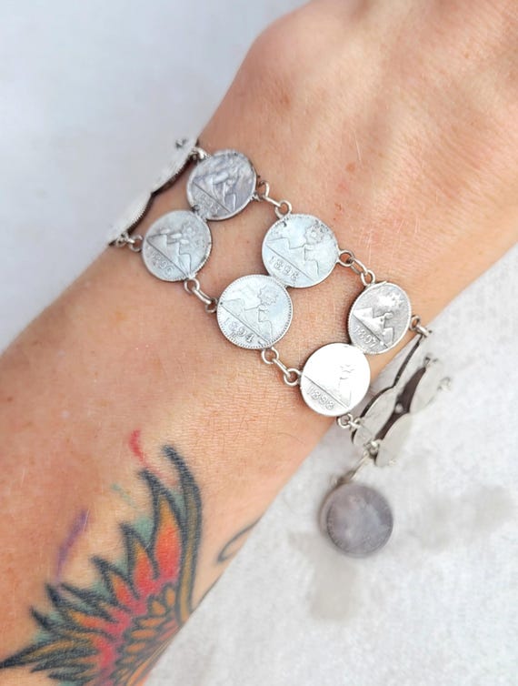 Antique 1890s Guatemala 1/4 Quarter Real 835 Silver C… - Gem