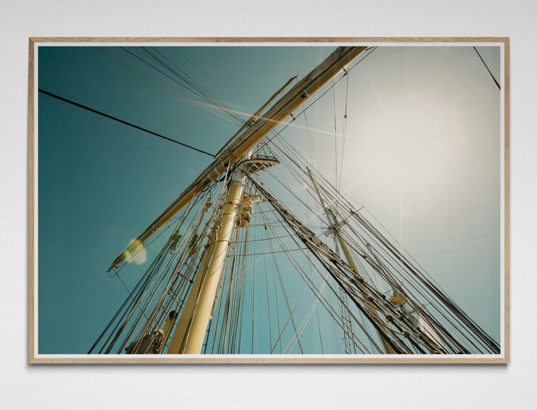 Digital Print Download | Nautical Ship Mast Photo | Coastal Home Decor ...