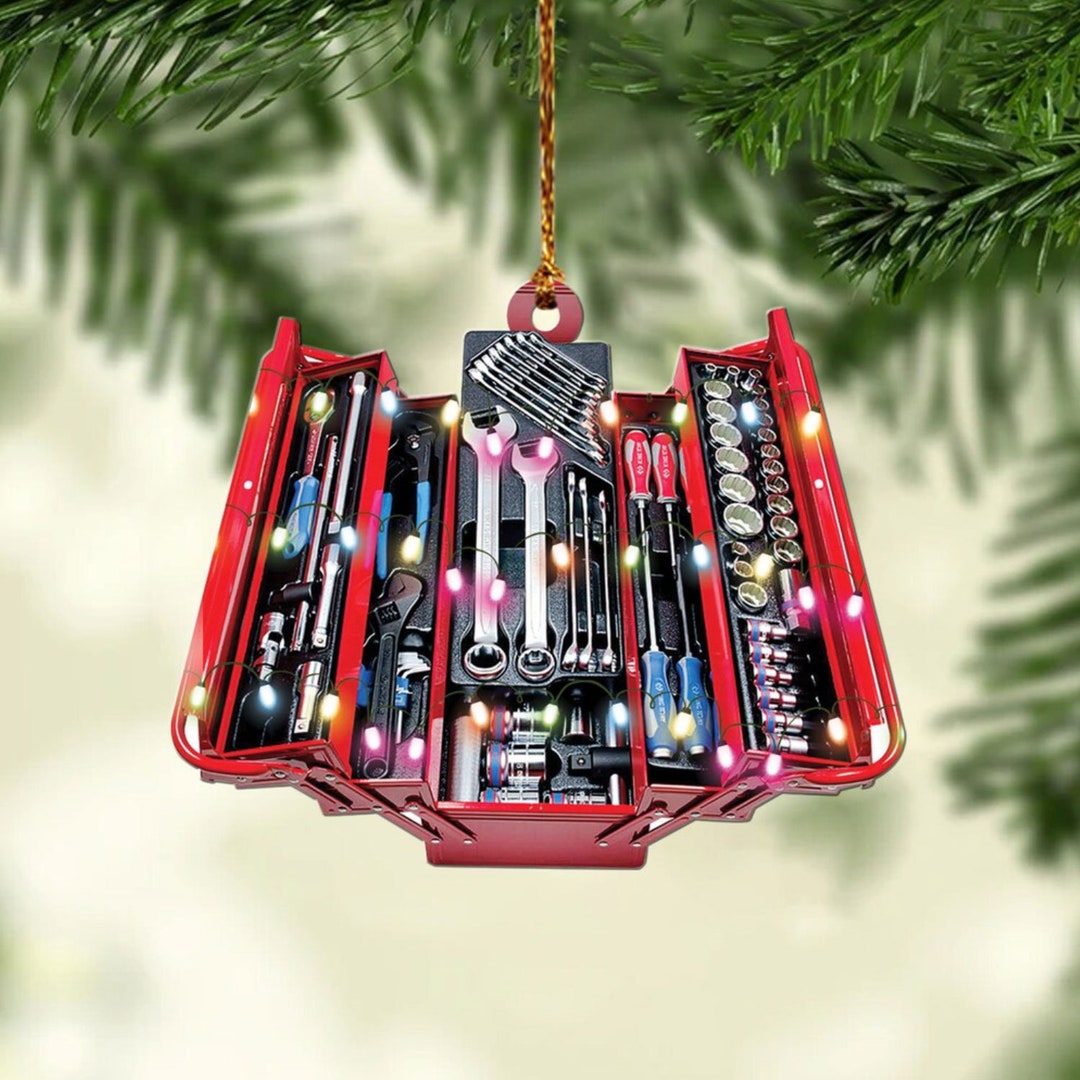 Tool Box Ornament Custom Mechanic Tool Box Light Ornament - Etsy