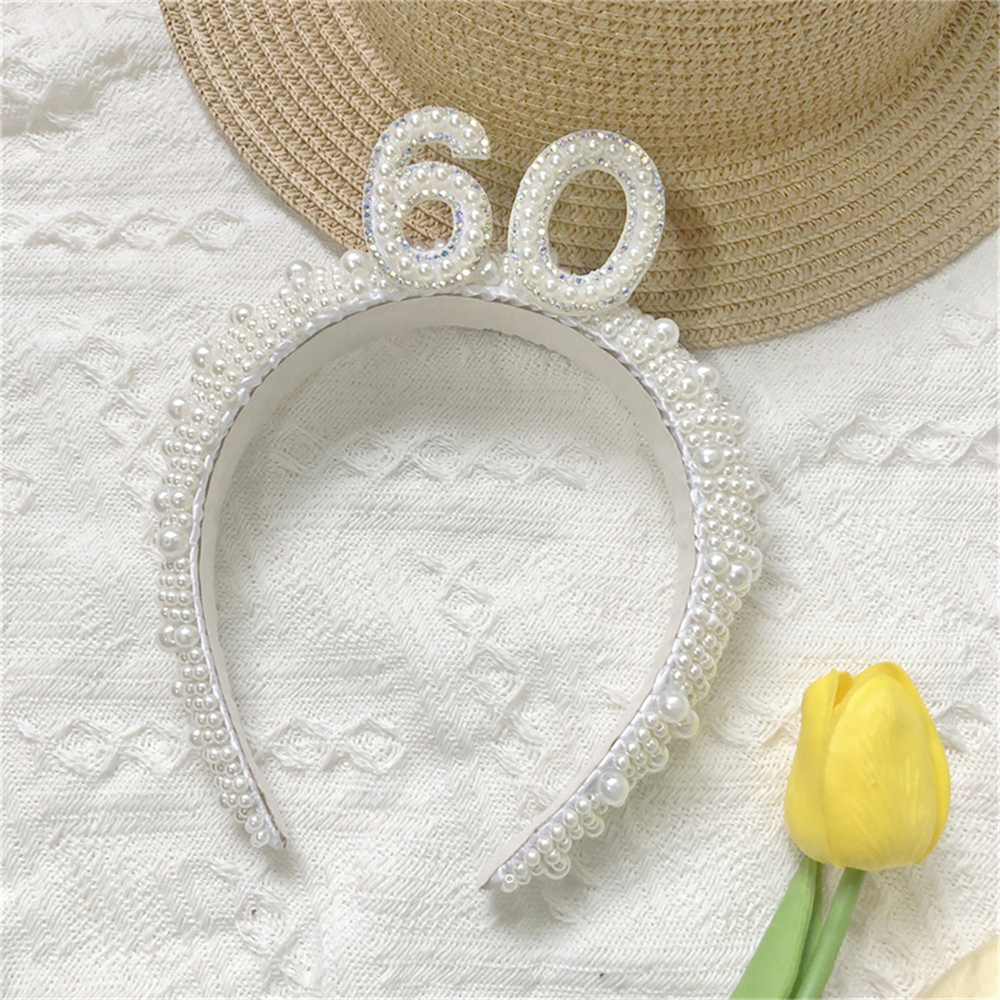 18th Birthday Headband,30th,40th,50th,21st,20th Headband,pearl Birthday ...