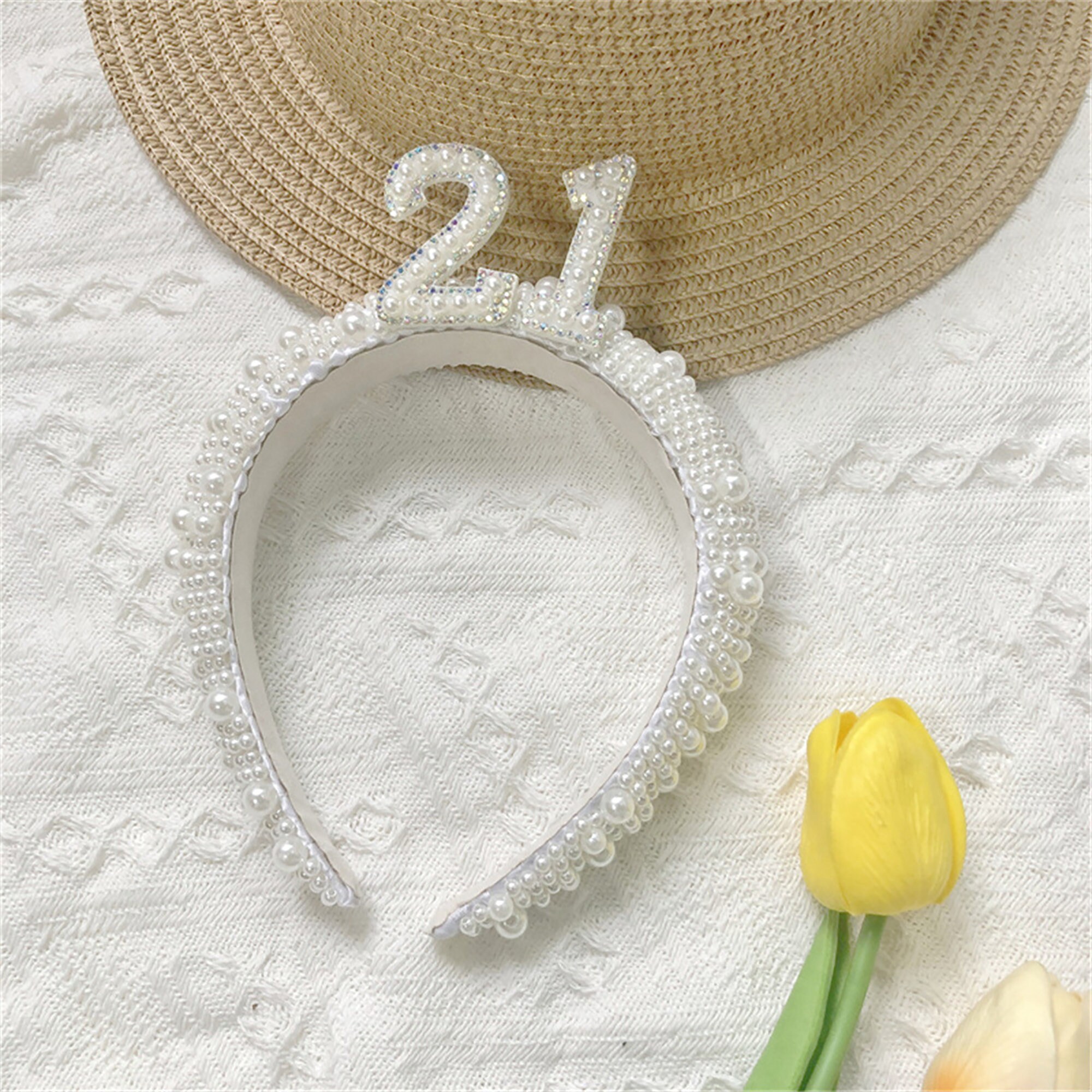 18th Birthday Headband,30th,40th,50th,21st,20th Headband,pearl Birthday ...