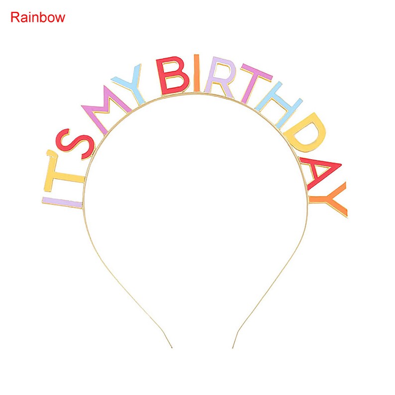 Its My Birthday Headband,birthday Party Decoration,colorful Party ...