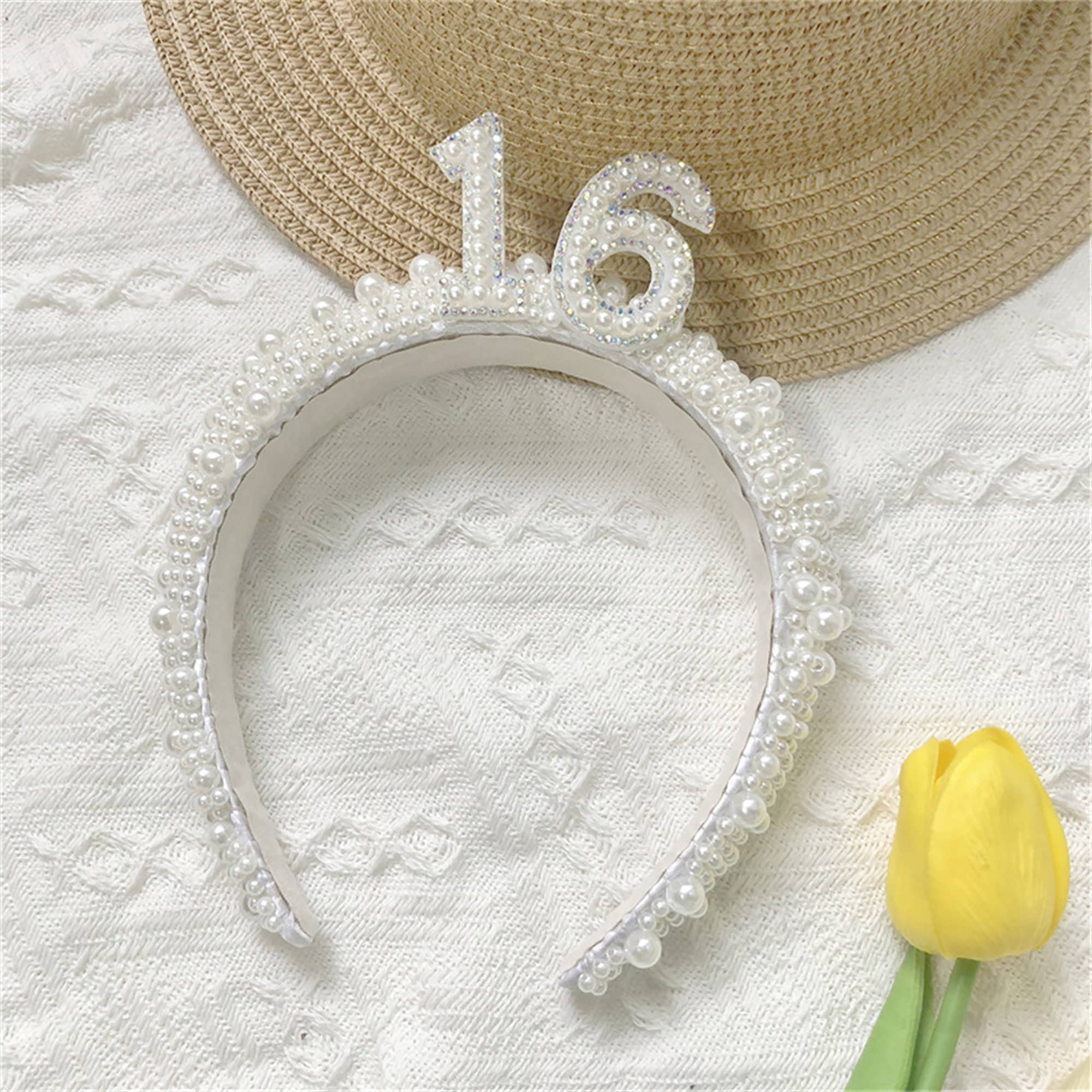 18th Birthday Headband,30th,40th,50th,21st,20th Headband,pearl Birthday ...