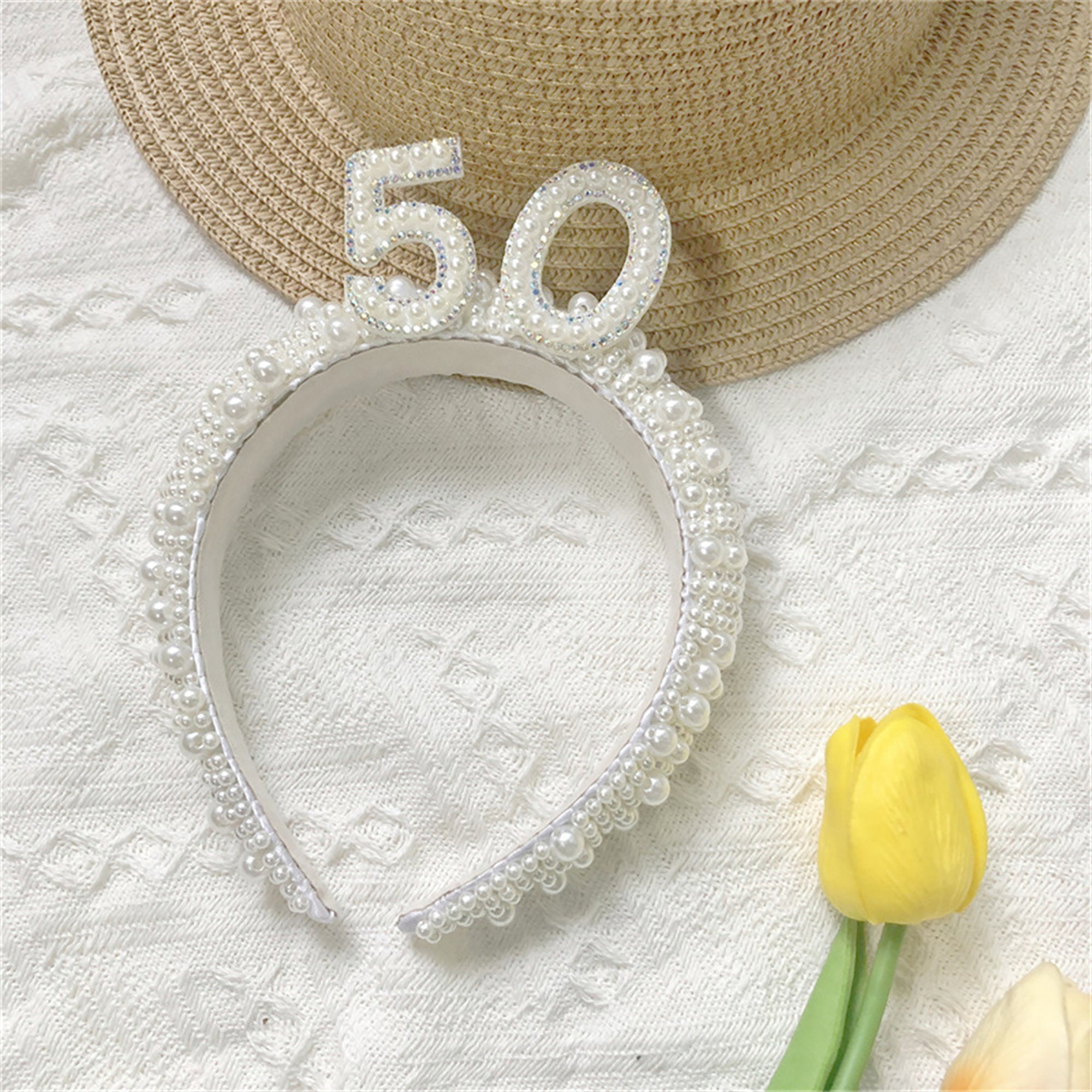 18th Birthday Headband,30th,40th,50th,21st,20th Headband,pearl Birthday ...