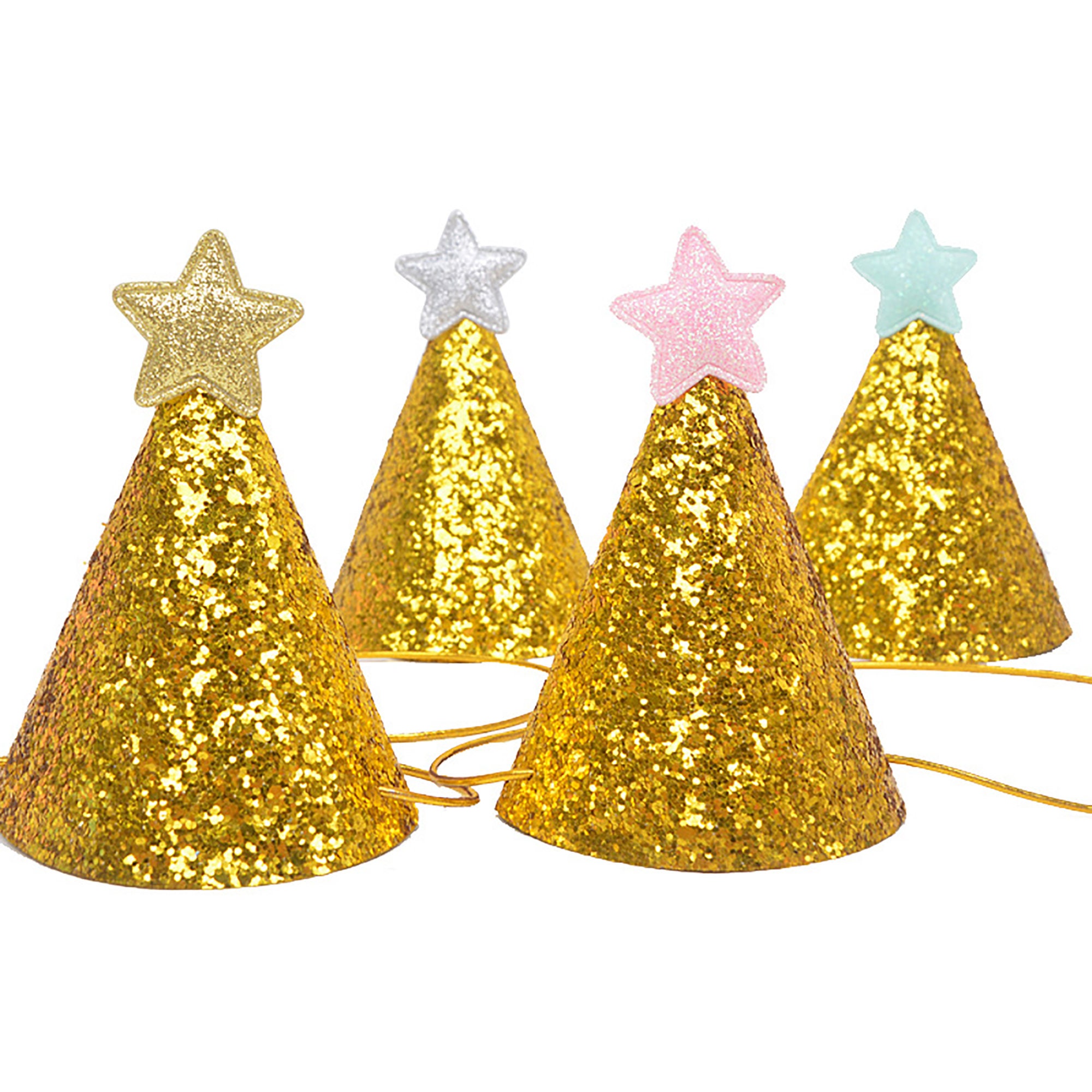 6/12pcs Party Hat,mini Party Hats,gold Party Hat Decor,adorable Party ...