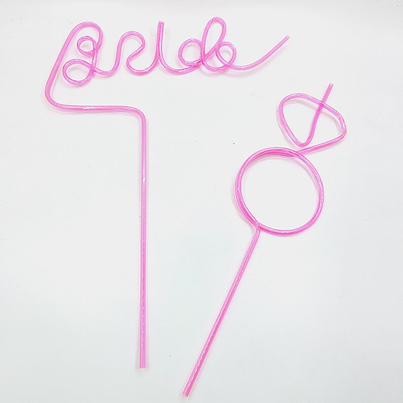 Pink Bride Straw,bachelorette Party Straw,hen Party Straw,bachelorette ...