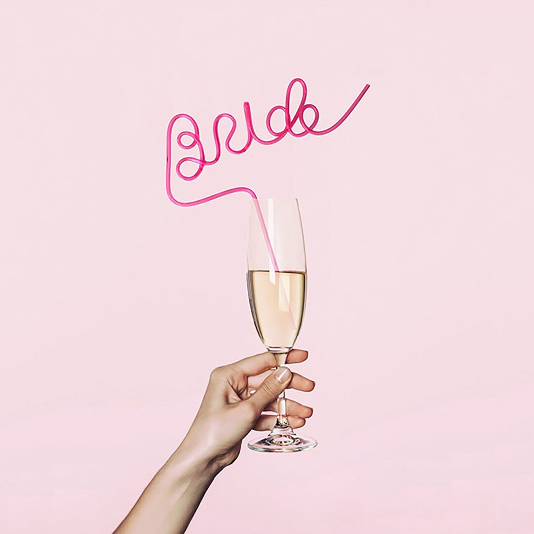 Pink Bride Straw,bachelorette Party Straw,hen Party Straw,bachelorette ...