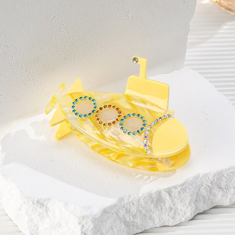 Acetate Submarine, UFO, Spaceship Hair Claw Clips - Etsy