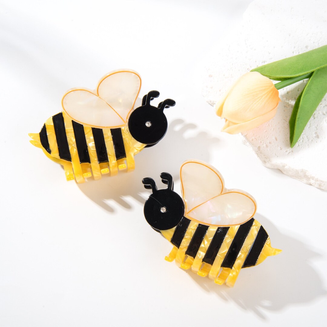 Bee Hair Claws, Animal Hair Clips, Cute Acetate Hair Clips - Etsy