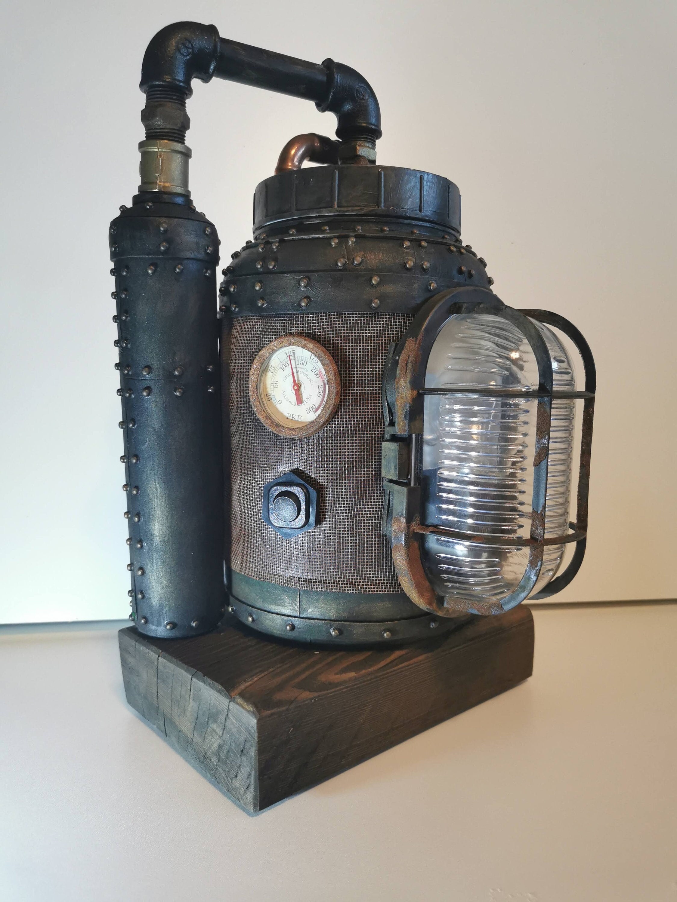 Steampunk Style, Handmade Desk Lamp - Etsy