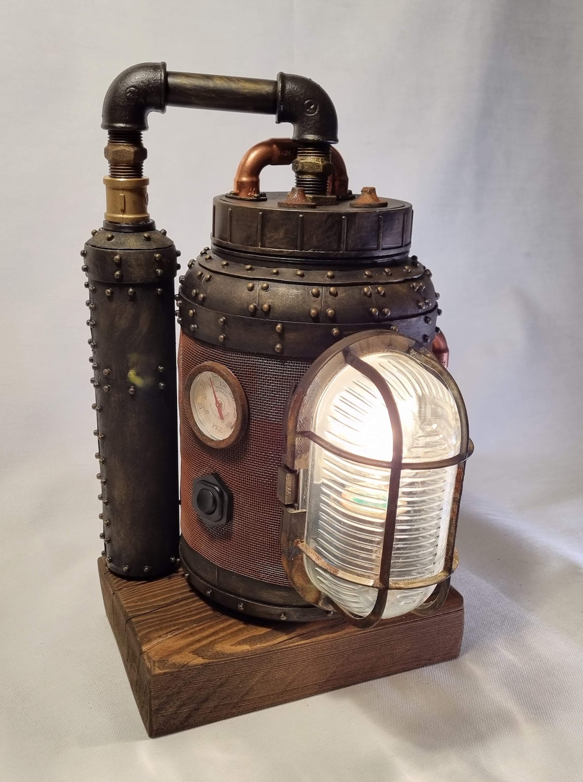 Steampunk Style, Handmade Desk Lamp - Etsy