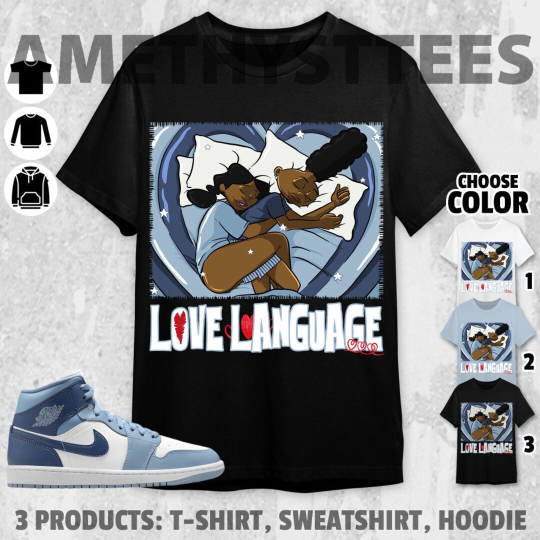 AJ 1 Mid Diffused Blue Grey Unisex T-shirt, Sweatshirt, Hoodie, Luv ...