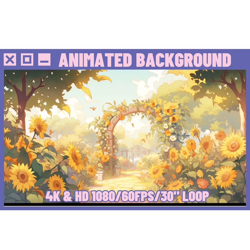 Twitch Background Garden - Etsy