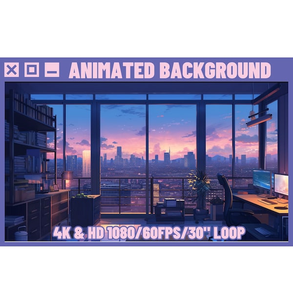 Vtuber Office Background - Etsy