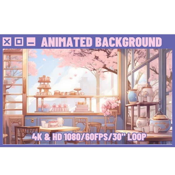 Lofi Animated Background Cozy Cafe Vtuber Background Cozy Twitch ...