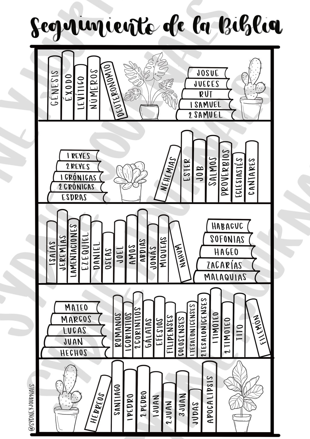 Spanish Bible Reading Tracker (digital Download) - Etsy