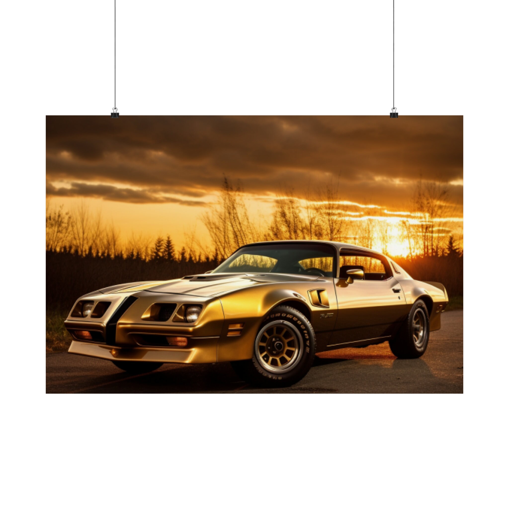 1978 Pontiac Firebird Trans Am Matte Poster Classic Muscle Car Art - Etsy