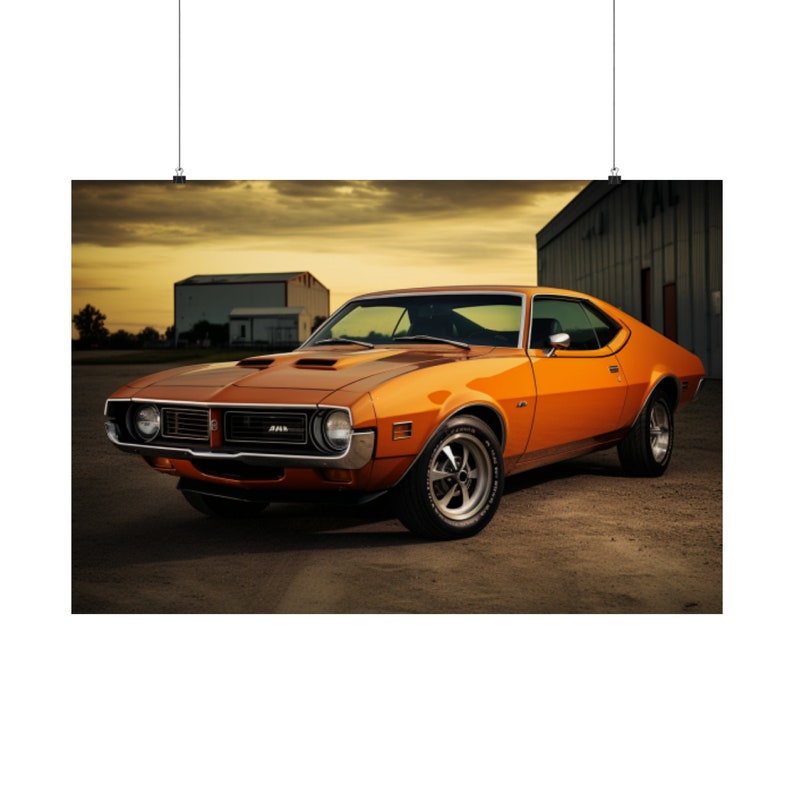 1971 AMC Javelin AMX Matte Horizontal Poster - Etsy