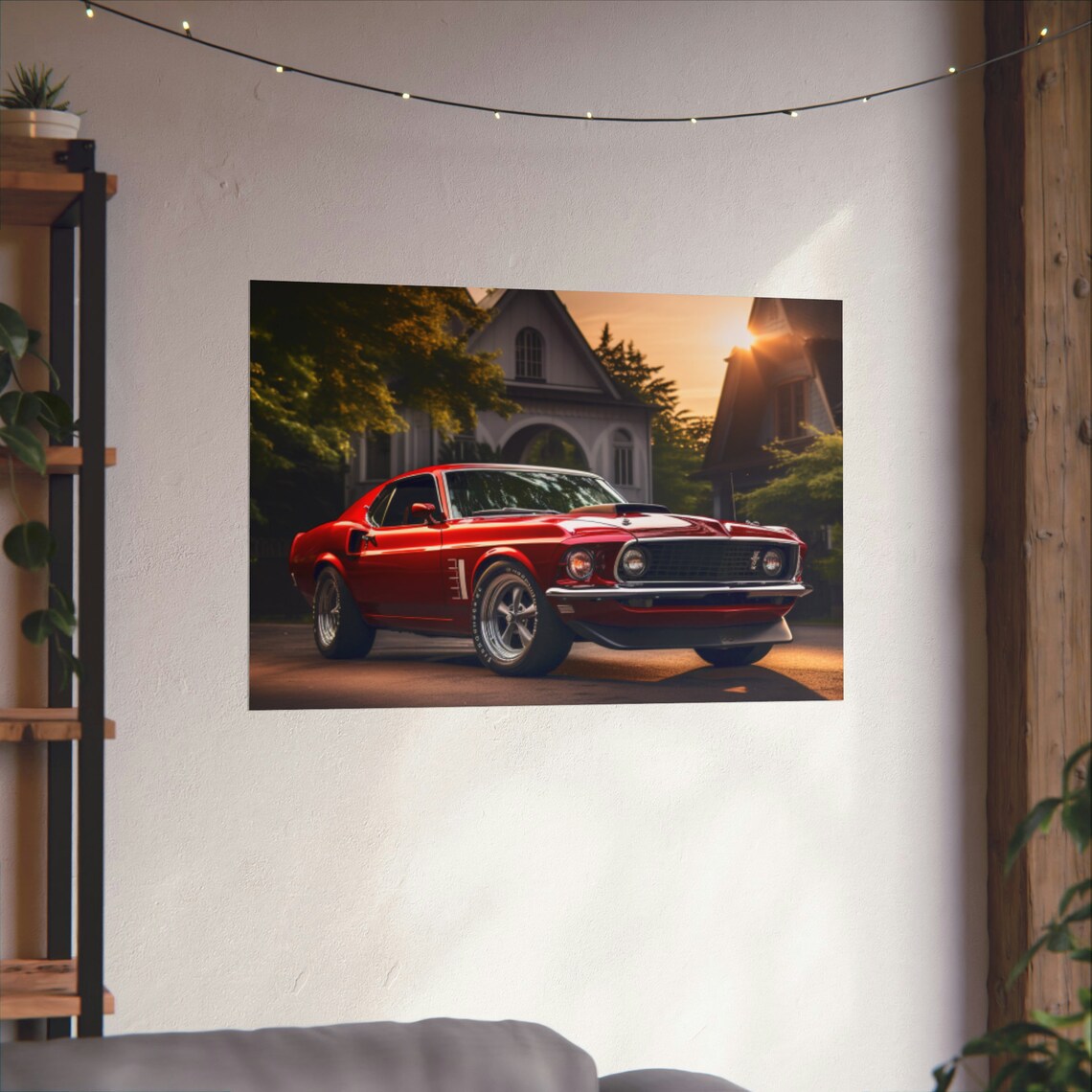 1969 Ford Mustang BOSS 429 Matte Posters Gearhead Gift a - Etsy